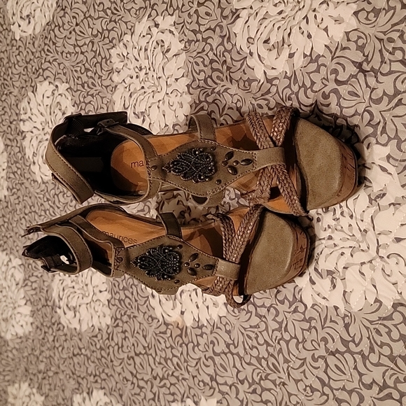 Maurices | Shoes | Nwot Taupe 3 Inch Wedge Heels | Poshmark